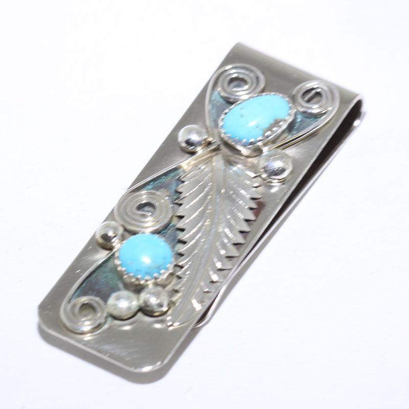 Turquoise Money Clip by Navajo – MALAIKA worldwide store