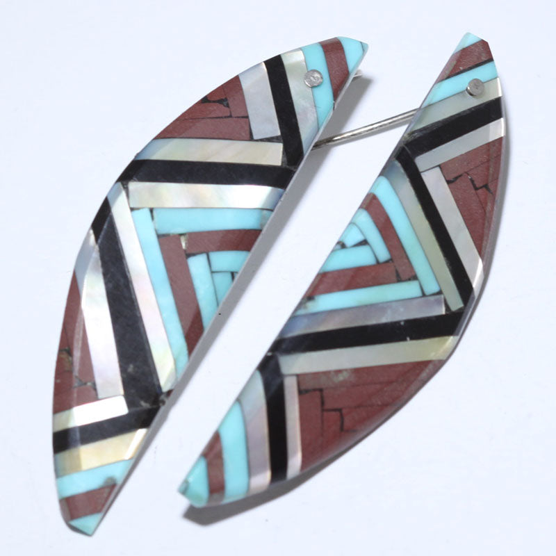 Inlay earring by Joe & Angie Reano – MALAIKA worldwide store